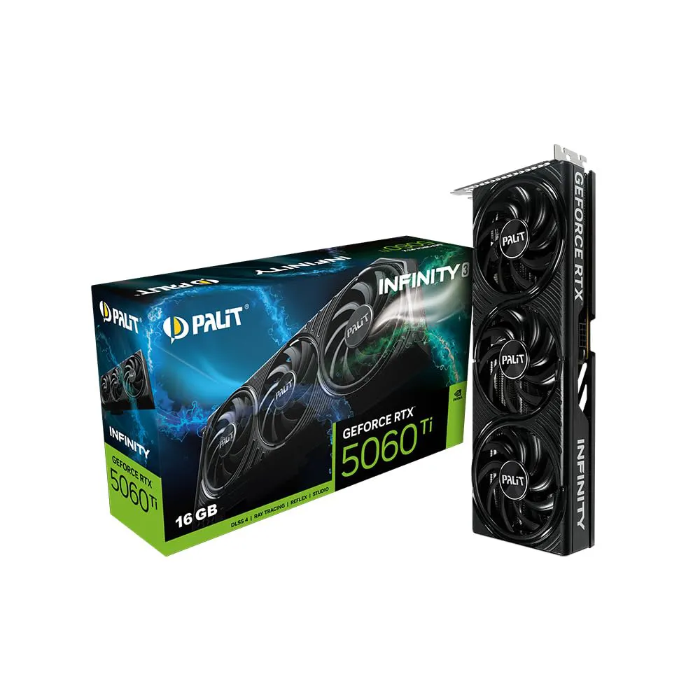 Palit GeForce RTX 5060 Ti Infinity 3 16GB - GDDR7, PCIe 5.0